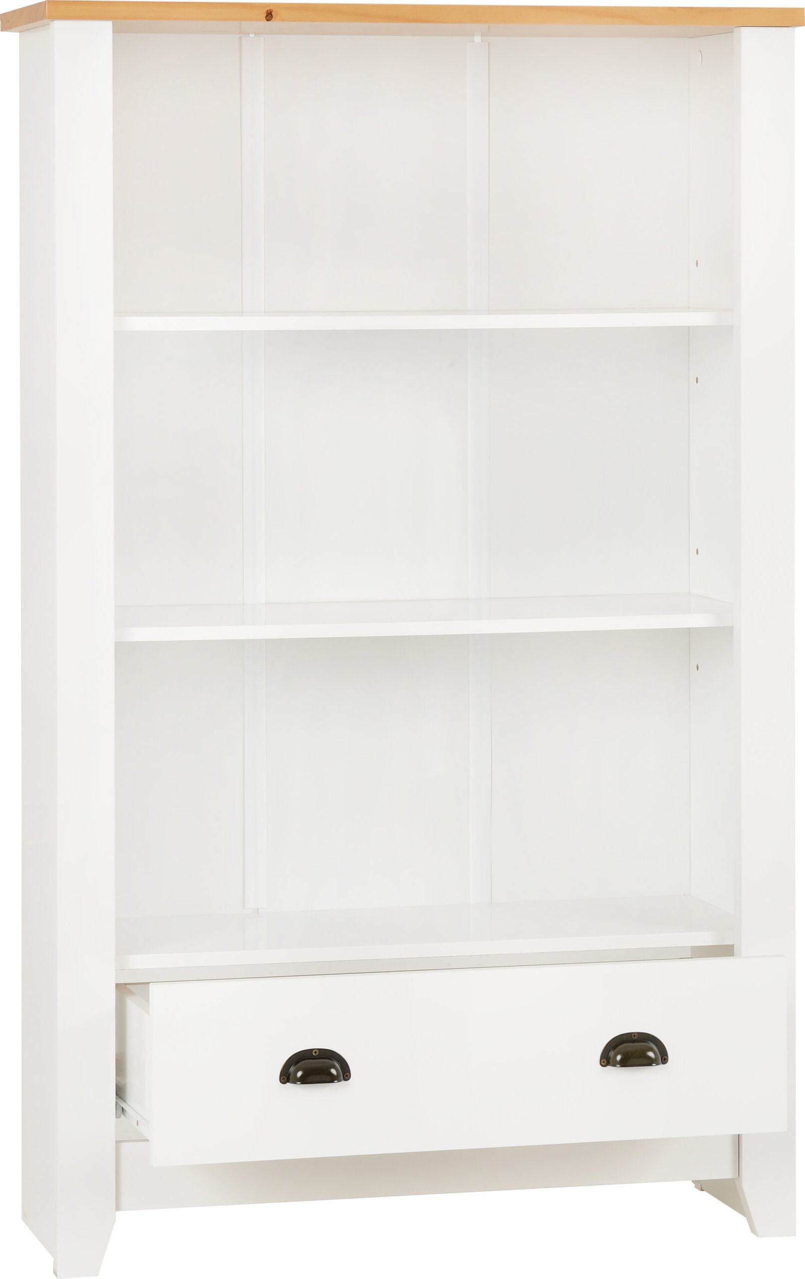 Ludlow bookcase White/Oak Lacquer Seconique - Cash And Carry Beds